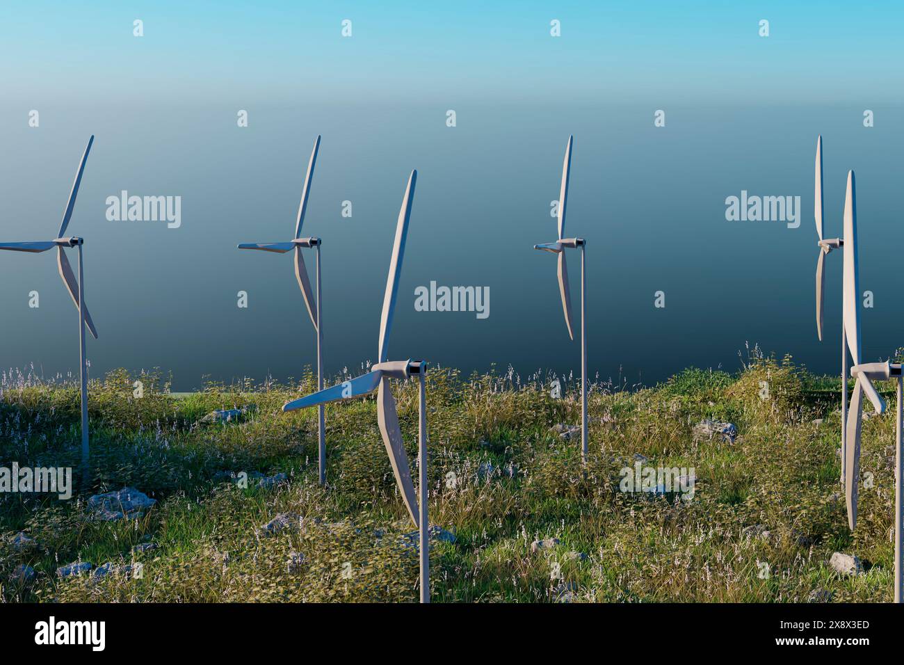 3d render sunrise view hi-res stock photography and images - Alamy