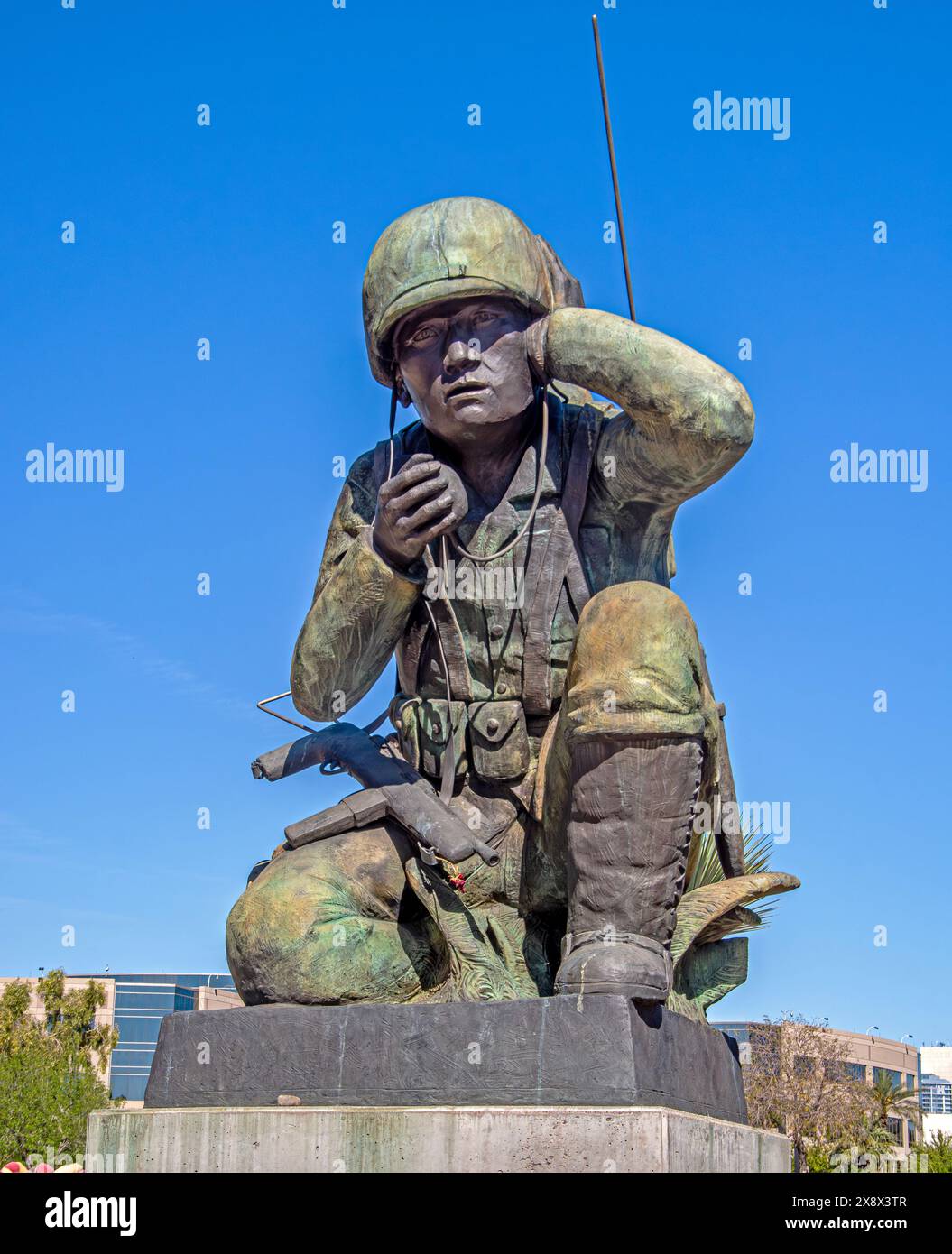 Arizona State Capitol Phoenix; Navajo Code Talkers Memorial Stock Photo ...