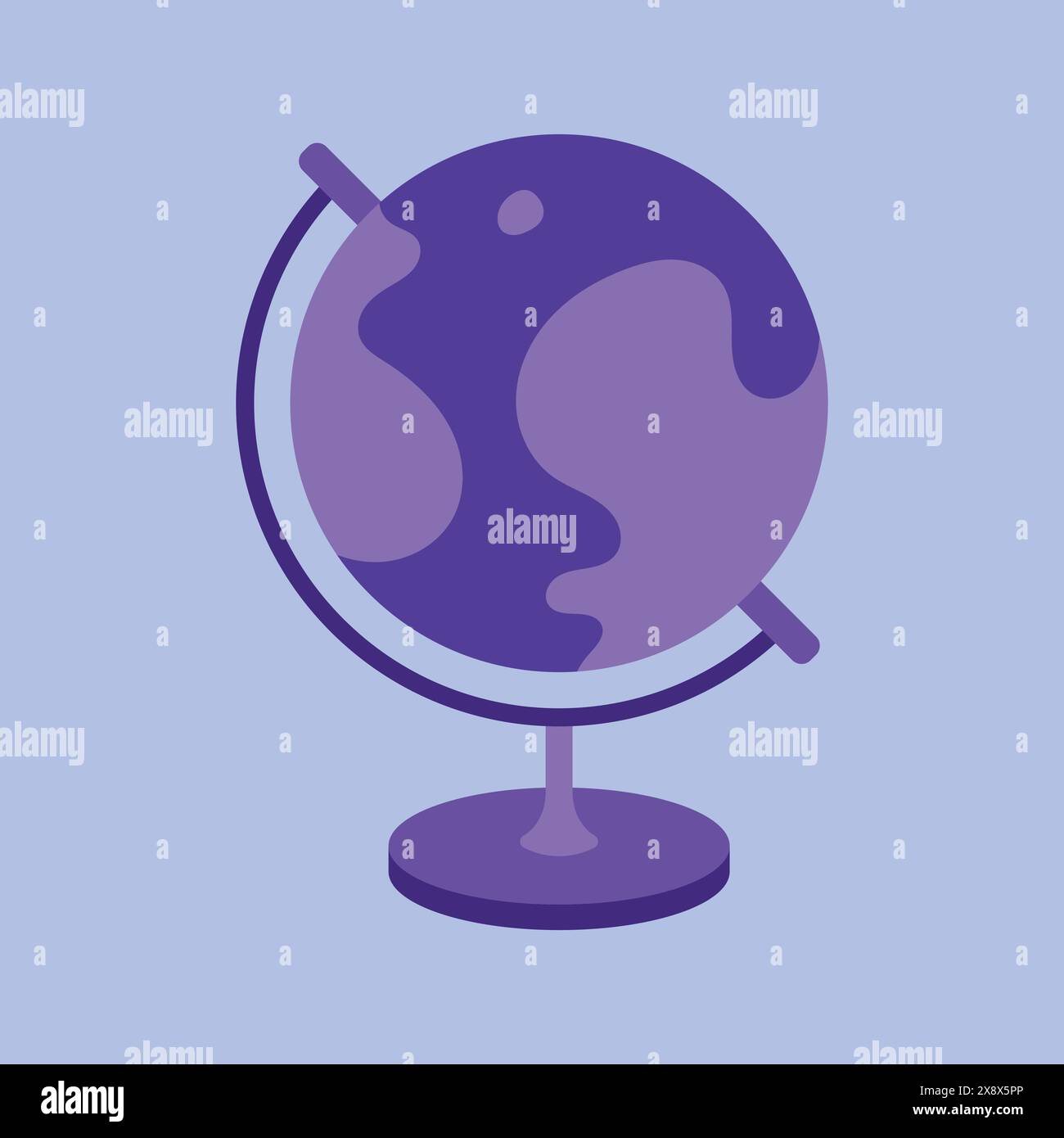 terrestrial globe vector icon. school desk world globe icon vector ...