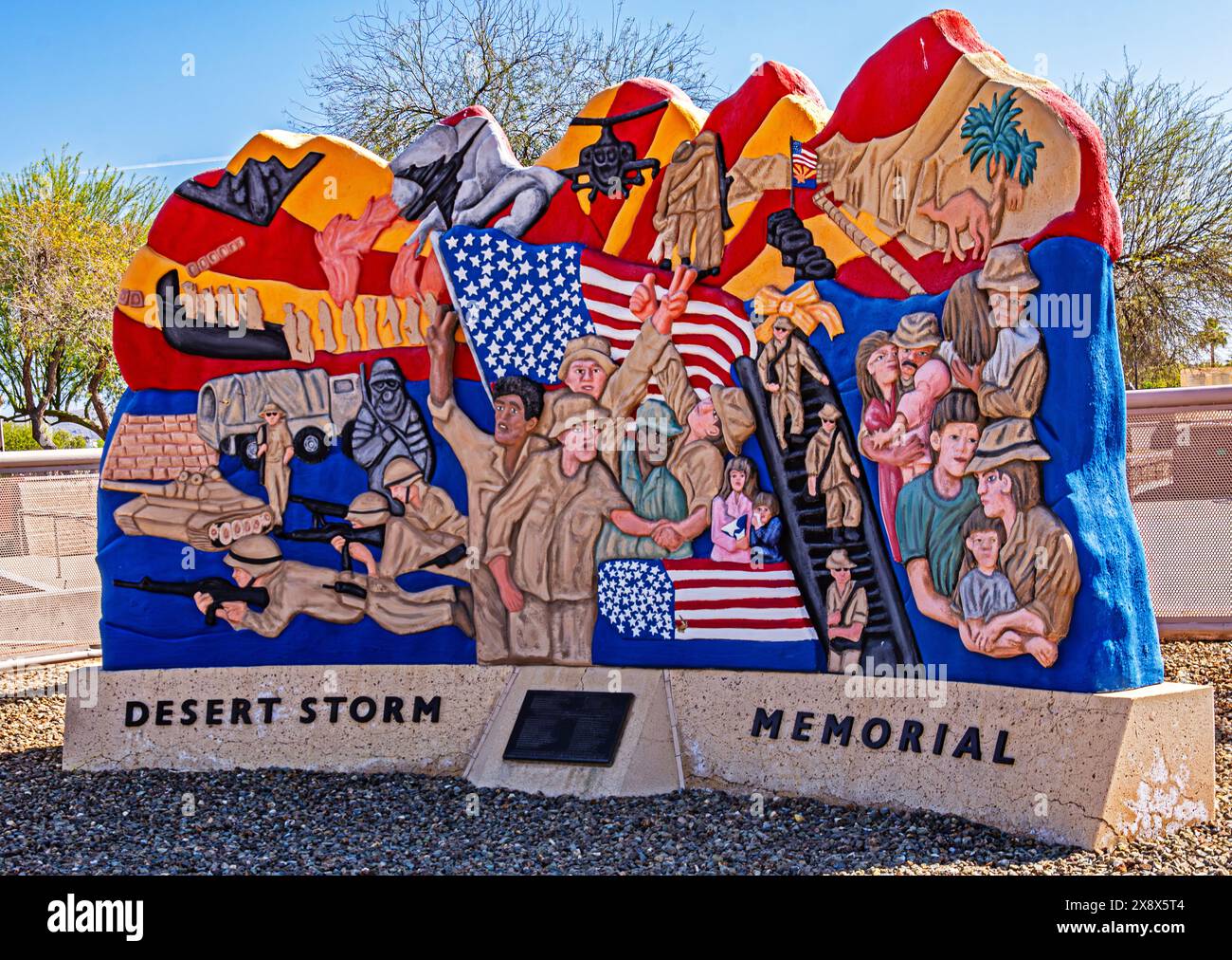 Arizona State Capitol Phoenix; Desert Storm Memorial Stock Photo - Alamy