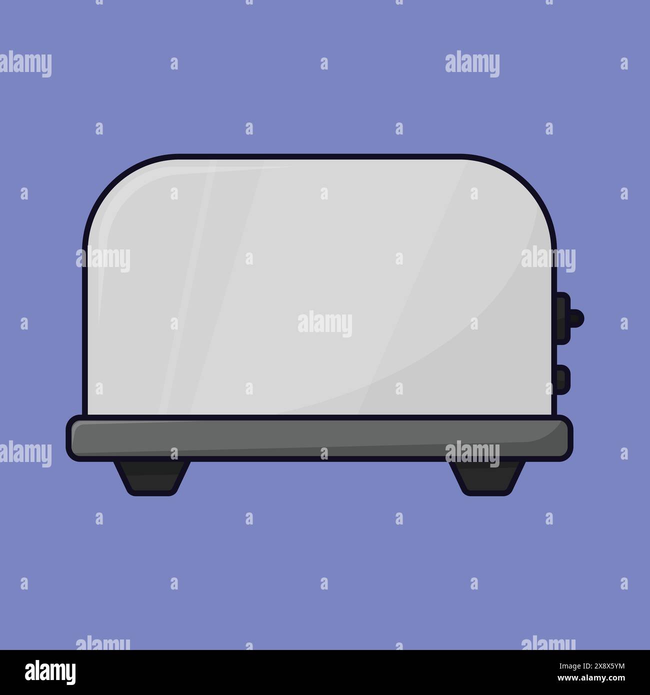Toaster icon vector. Kitchen toaster vector illustration. bread ...