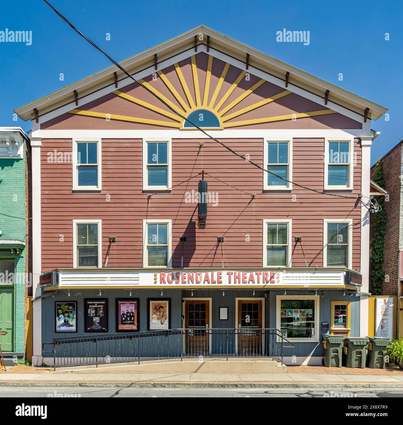 front facade of the rosendale theatre Stock Photo - Alamy