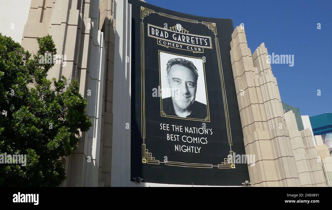 Las Vegas, Nevada, USA 15th May 2024 Brad Garrett Comedy Club Marquee ...