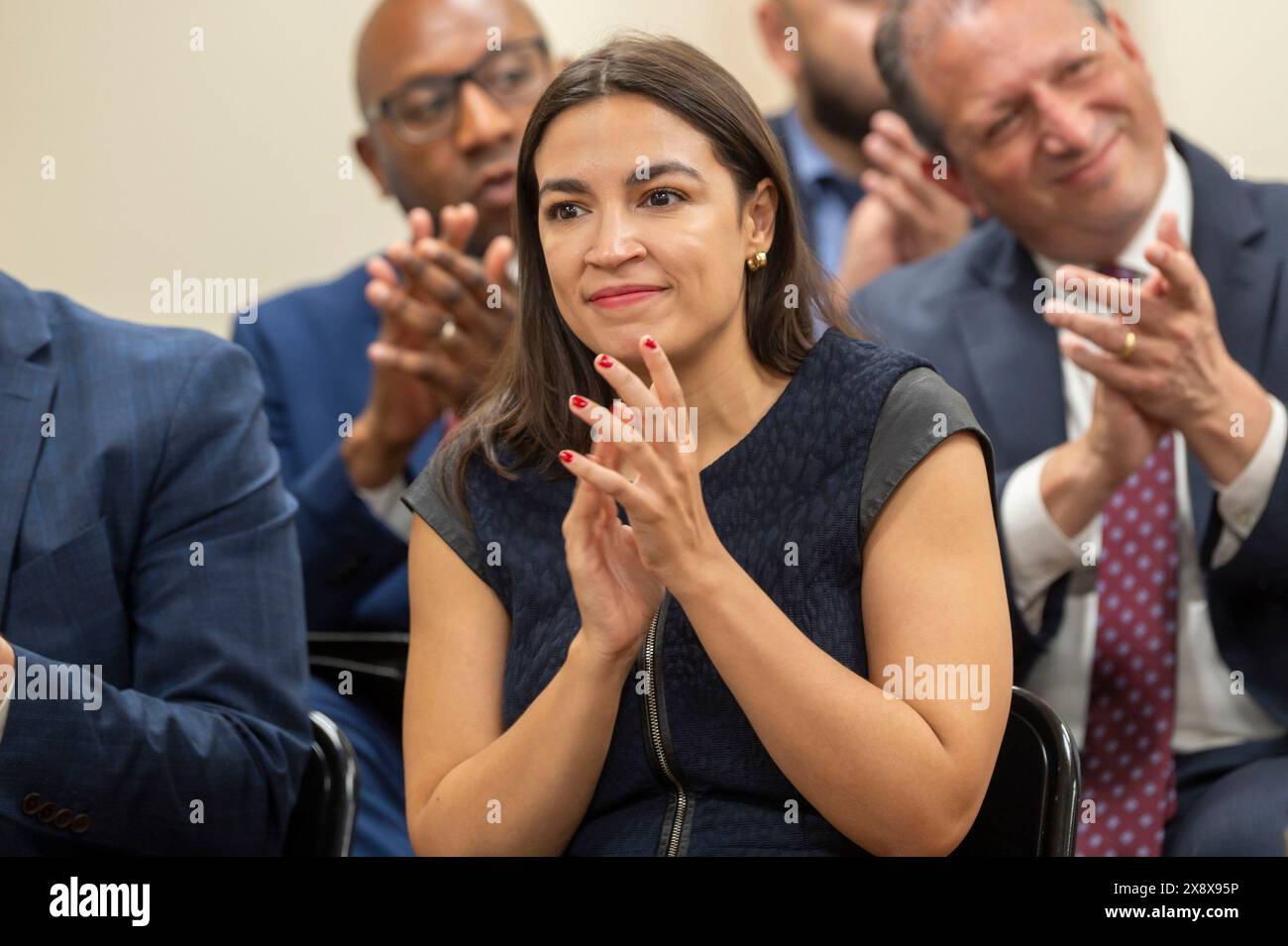 New York, New York, USA. 27th May, 2024. (NEW) Alexandria Ocasio-Cortez ...