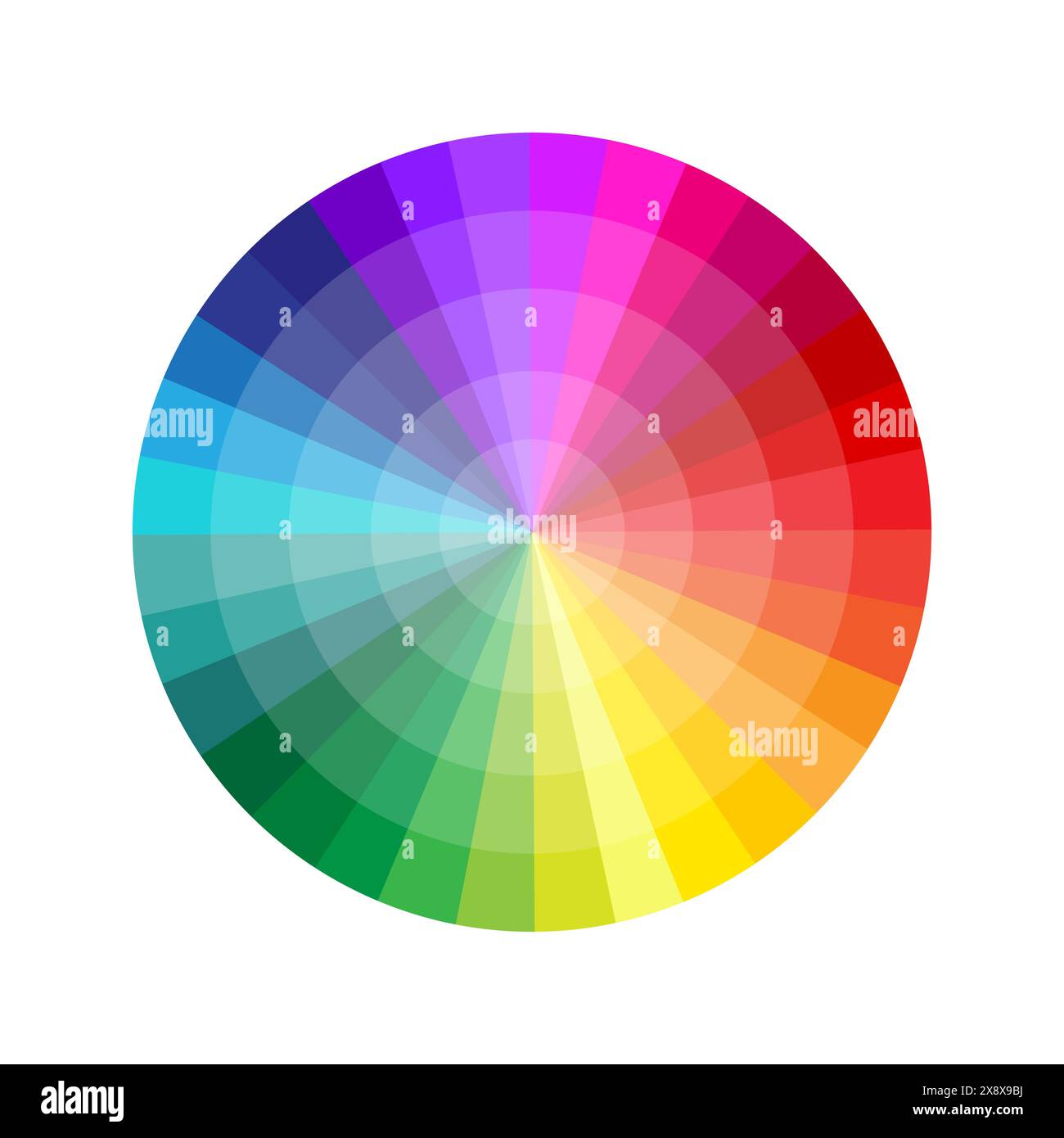Color wheel icon. Bright spectrum vector. Circular gradient illustration. Vibrant design element ...