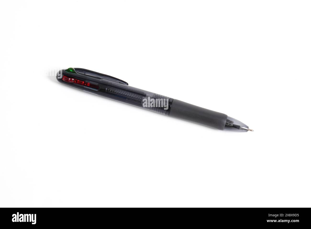 four color ballpoint pen isolated on white background. Pen with four ...