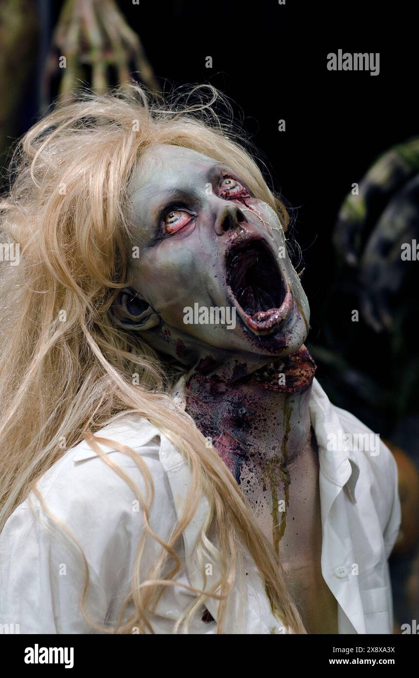 Special effects makeup and prosthetic monster creations displayed at ...