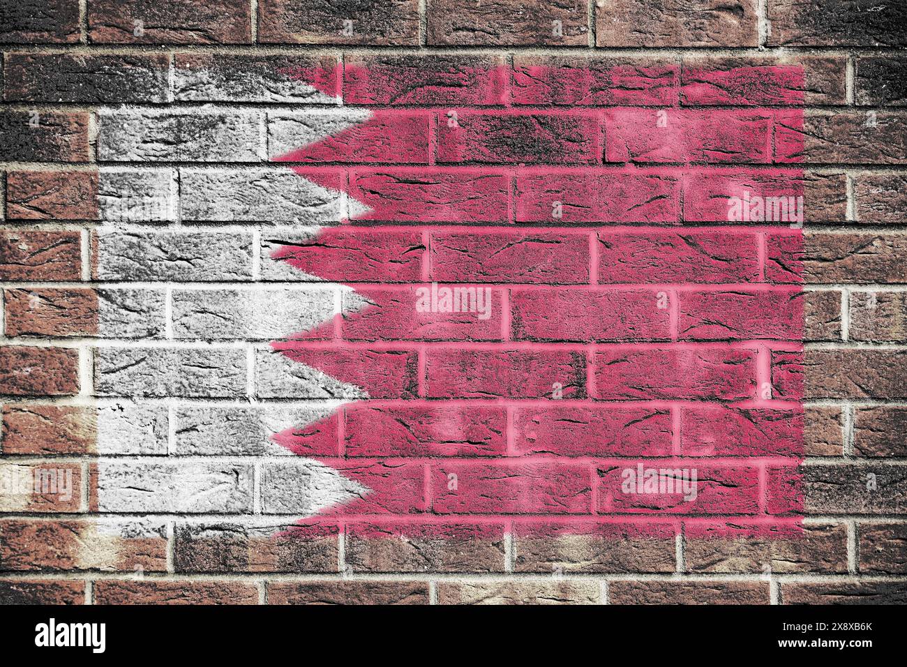National flag kingdom bahrain hi-res stock photography and images - Alamy
