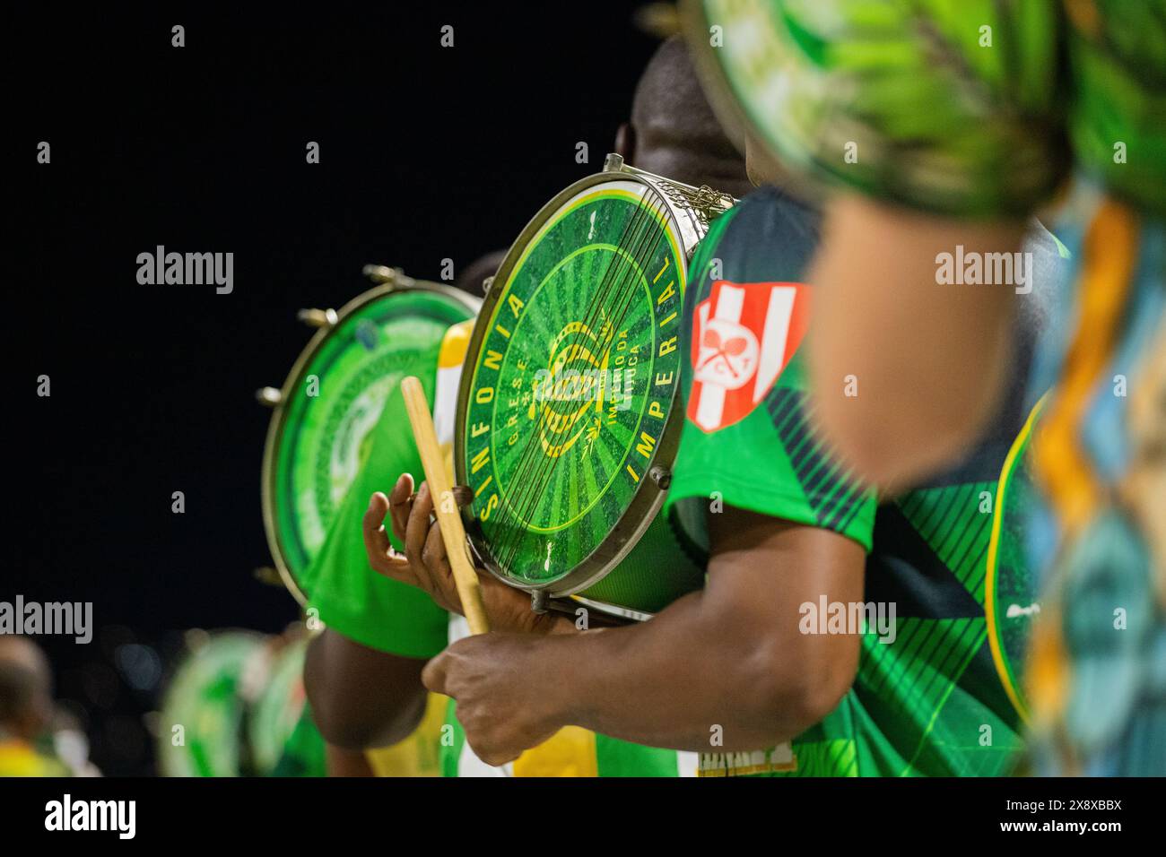 Drums from the Imperio da Tijuca Samba School in Rio de Janeiro, Brazil ...
