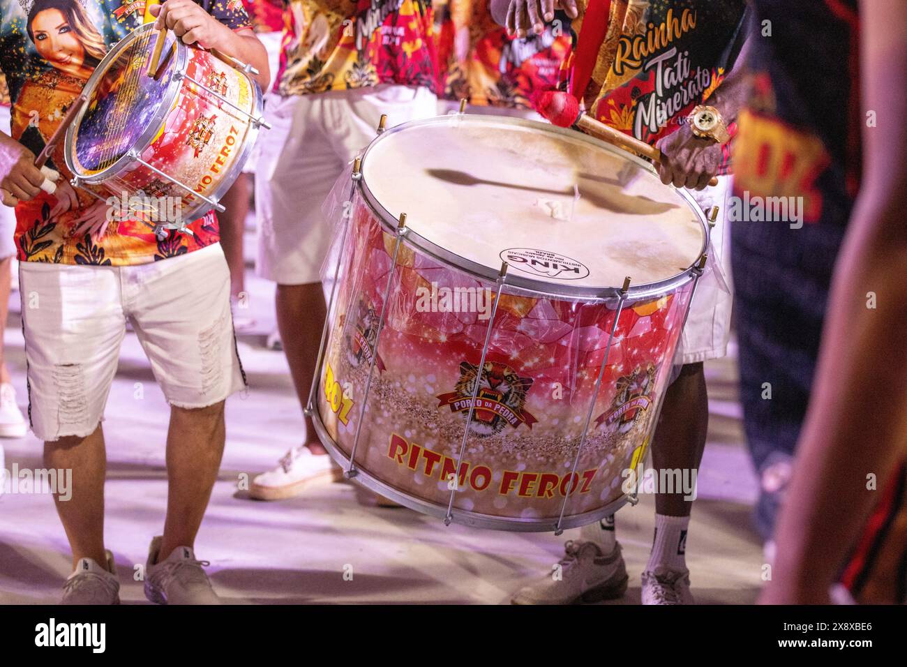 Drums at the Porto da Pedra Samba School in Rio de Janeiro, Brazil ...