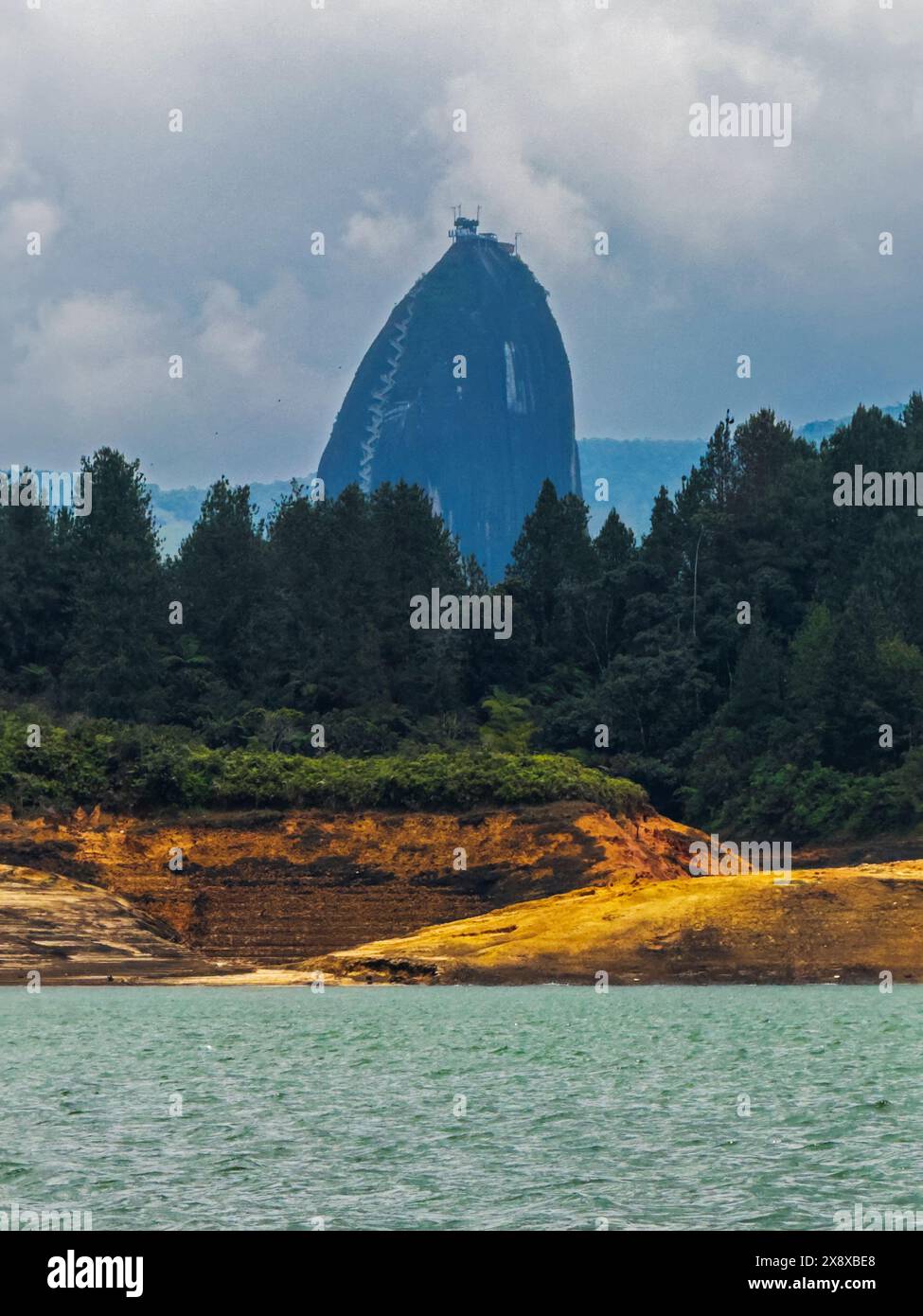 Guatape Rock towers above El Penol also known as La Piedra is a ...