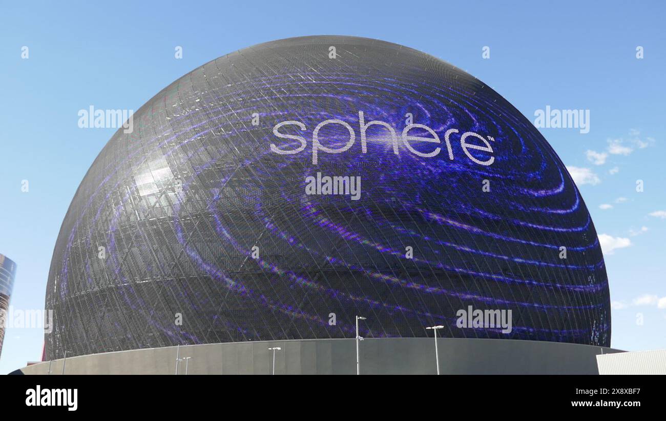 Las Vegas, Nevada, USA 15th May 2024 Sphere Immersive Globe Venue on ...