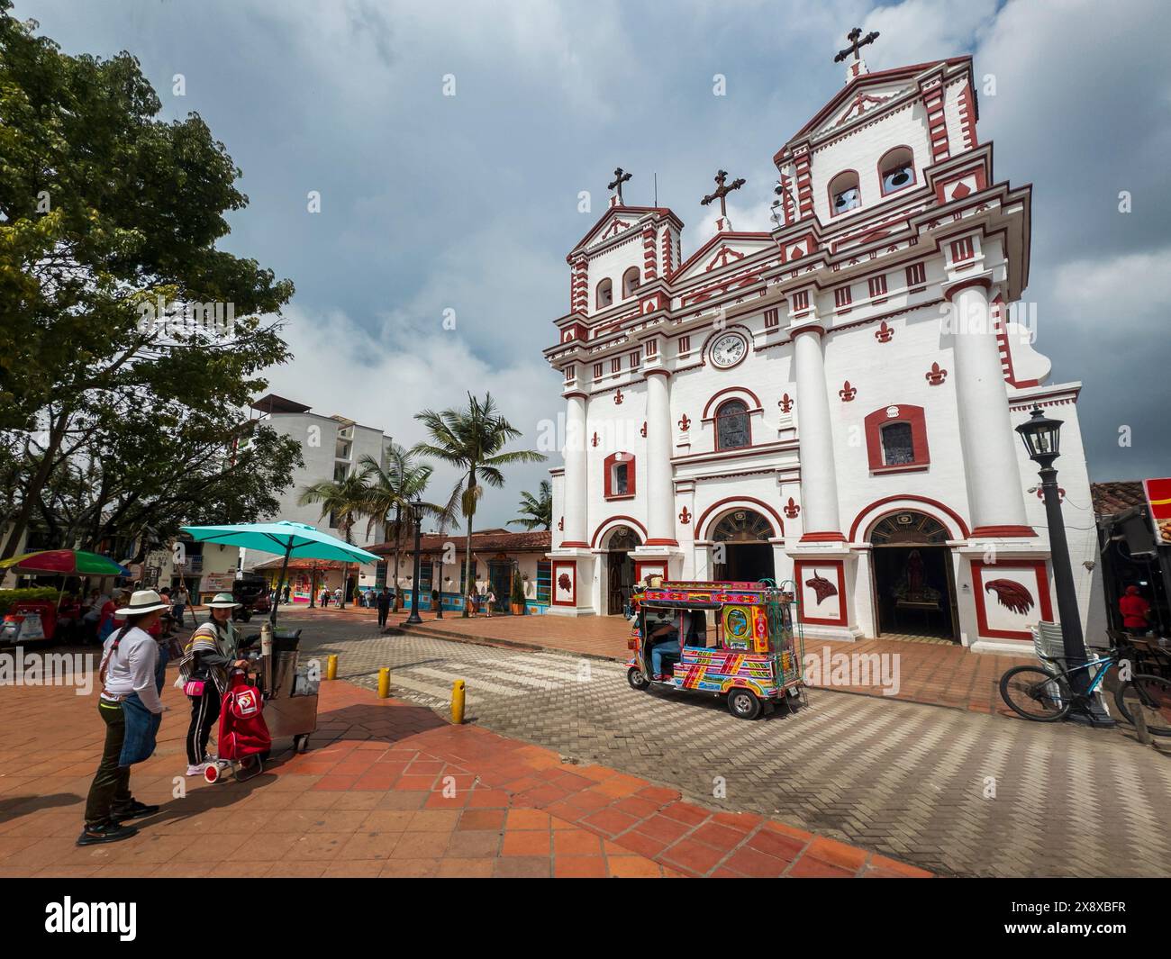 The Catholic church Nuestra Senora de Carmen in the quaint town of ...