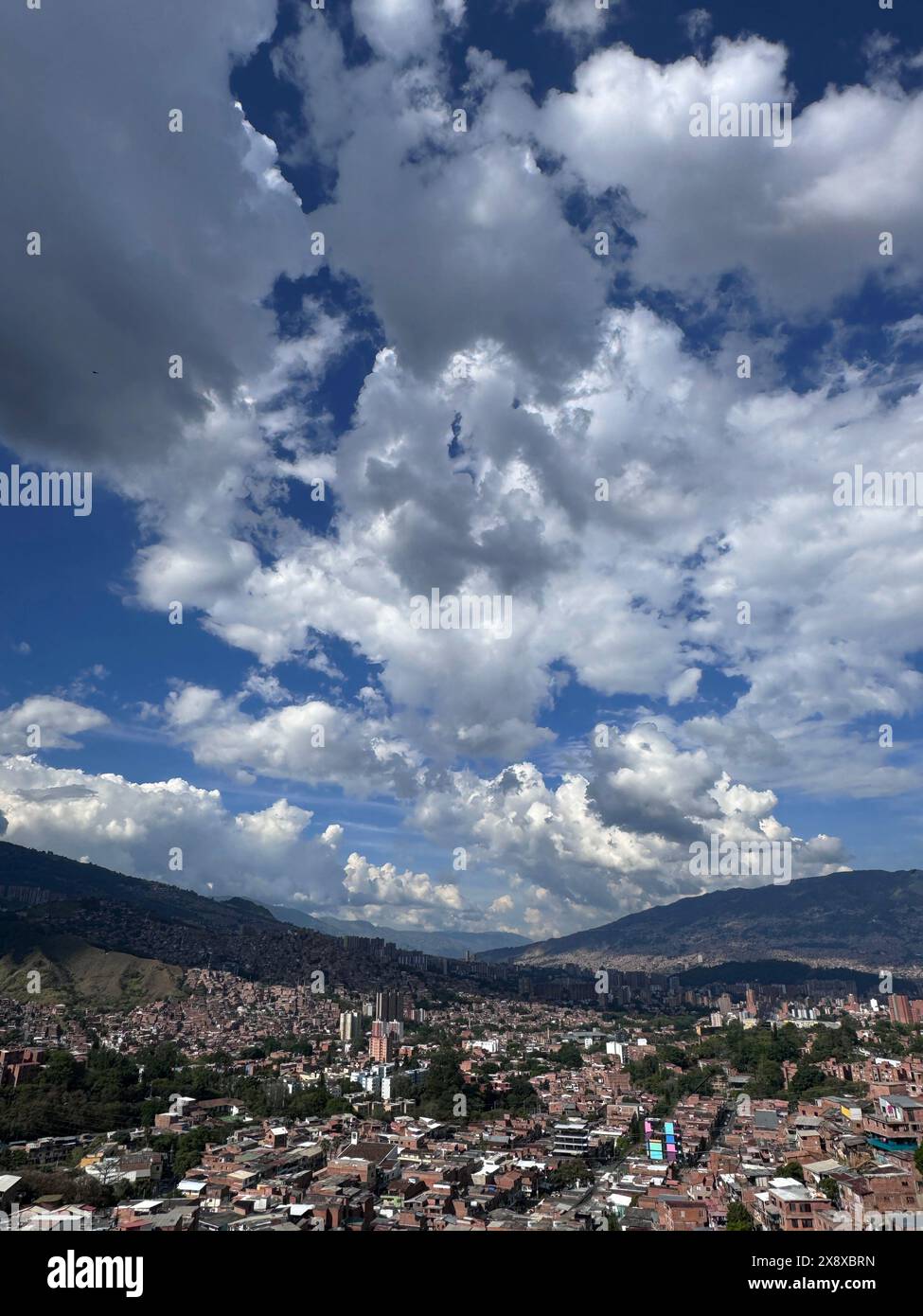 The view of Medellin from Comuna 13 which was once a quite dangerous ...