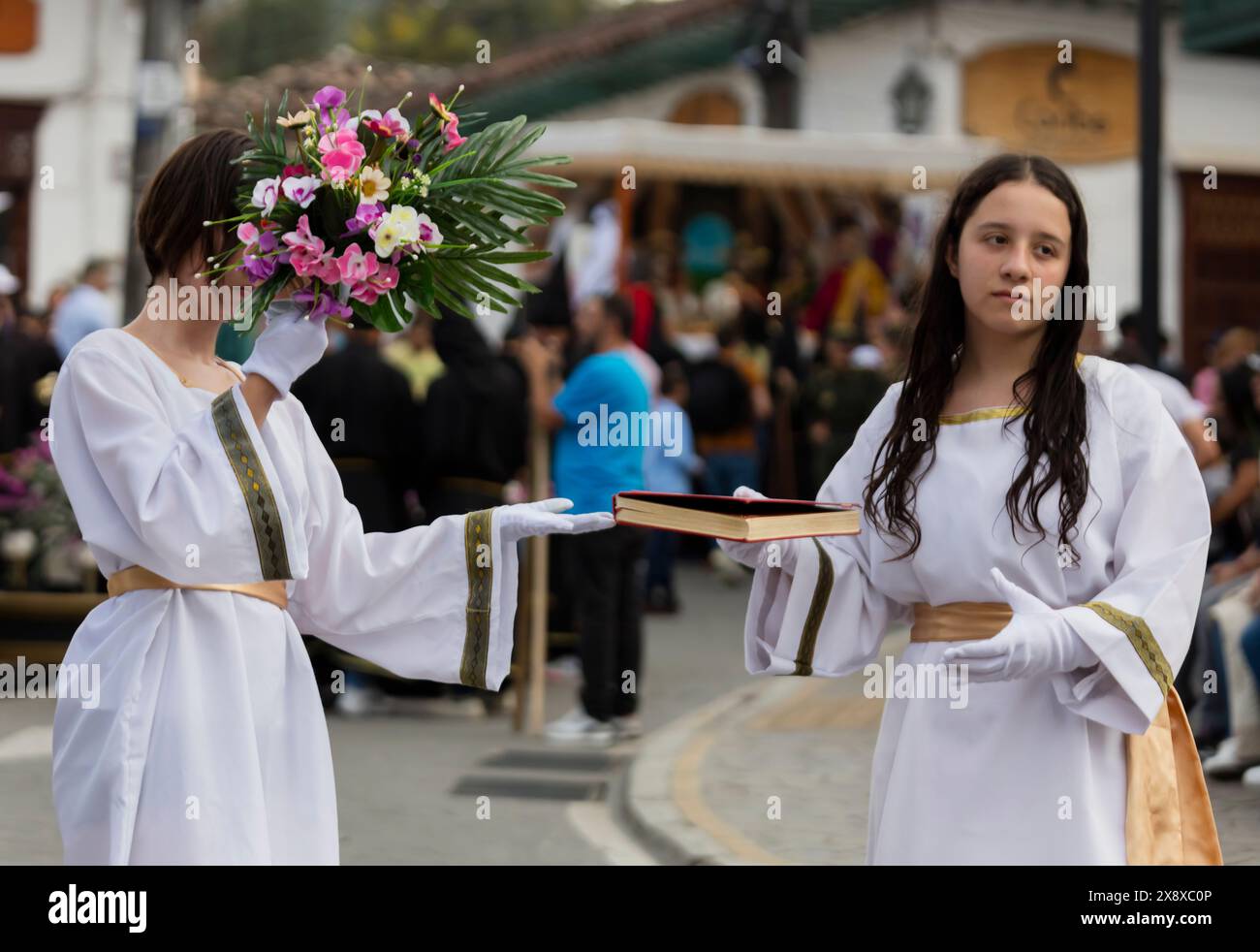 Semana Santa or Easter week is celebrated in the town of Retiro with a ...