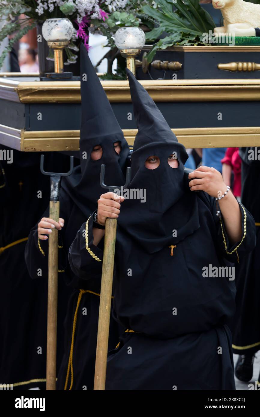 Semana Santa or Easter week is celebrated in the town of Retiro with a ...