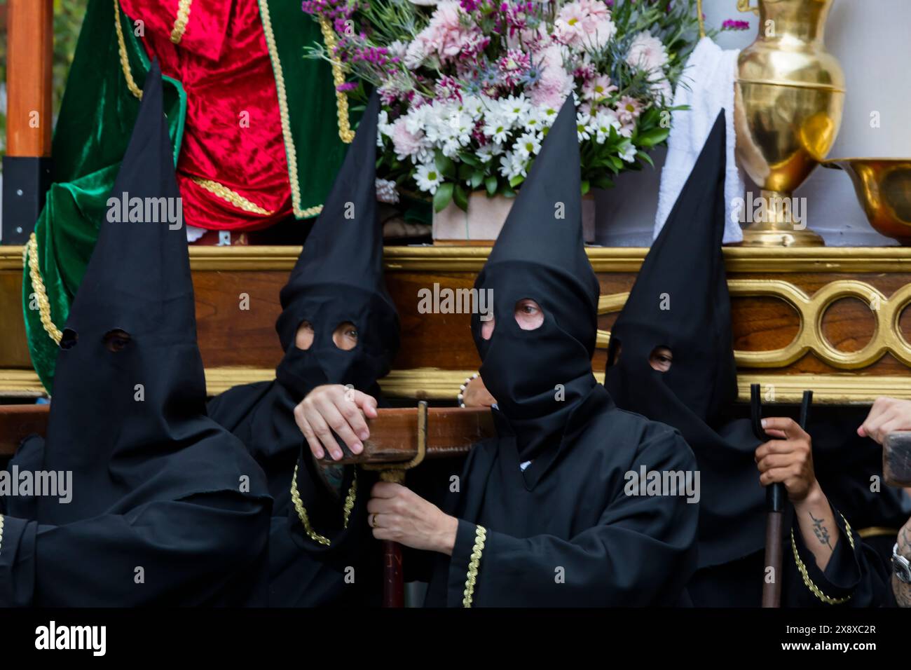 Semana Santa or Easter week is celebrated in the town of Retiro with a ...
