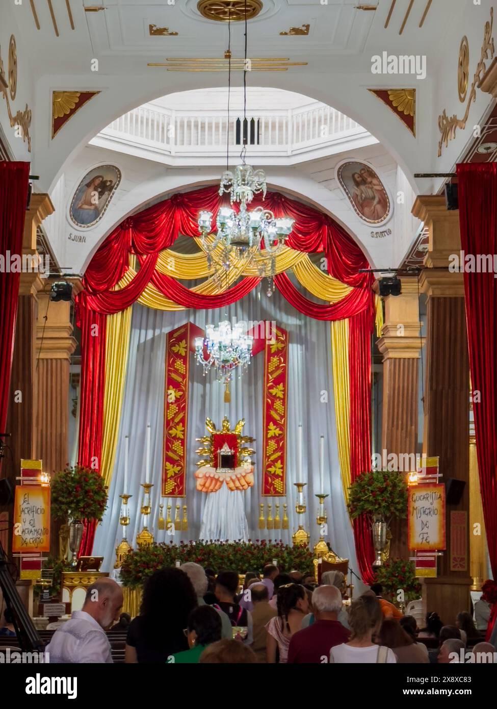 A mass inside Our Lady of the Rosary Parish is a Catholic church in ...