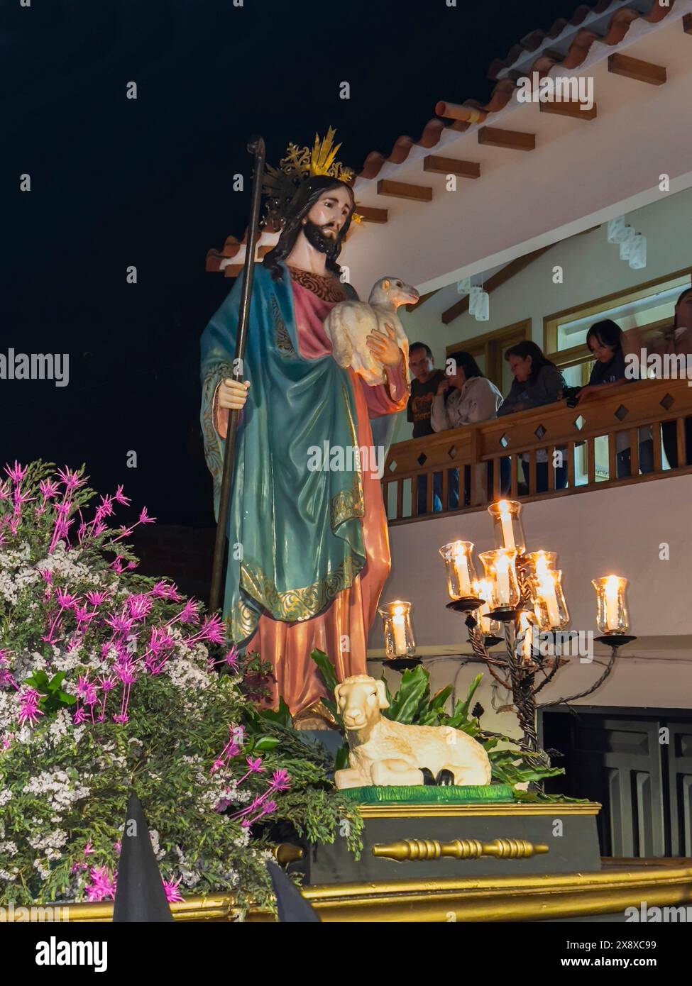 Semana Santa or Easter week is celebrated in the town of Retiro with a ...
