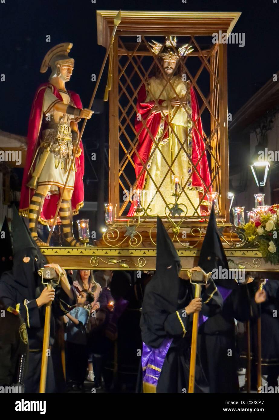 Semana Santa or Easter week is celebrated in the town of Retiro with a ...