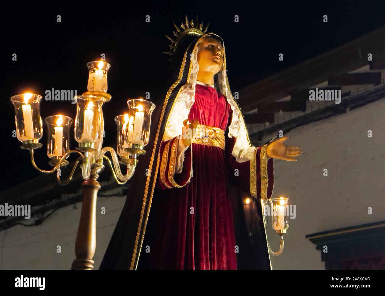 Semana Santa or Easter week is celebrated in the town of Retiro with a ...