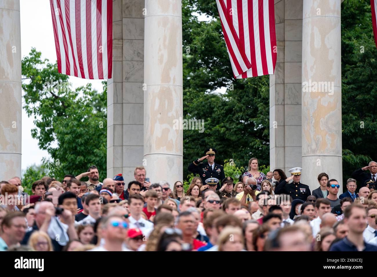 Arlington, Virginia, USA. 27th May, 2024. Guests look on during the ...