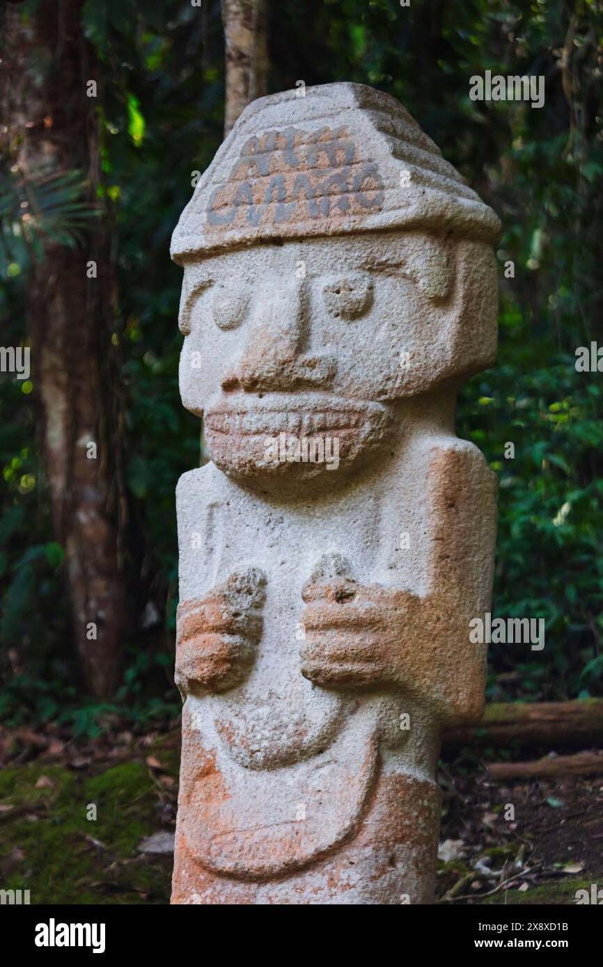 Two thousand year old stone carvings in the San Augustin Archeological ...