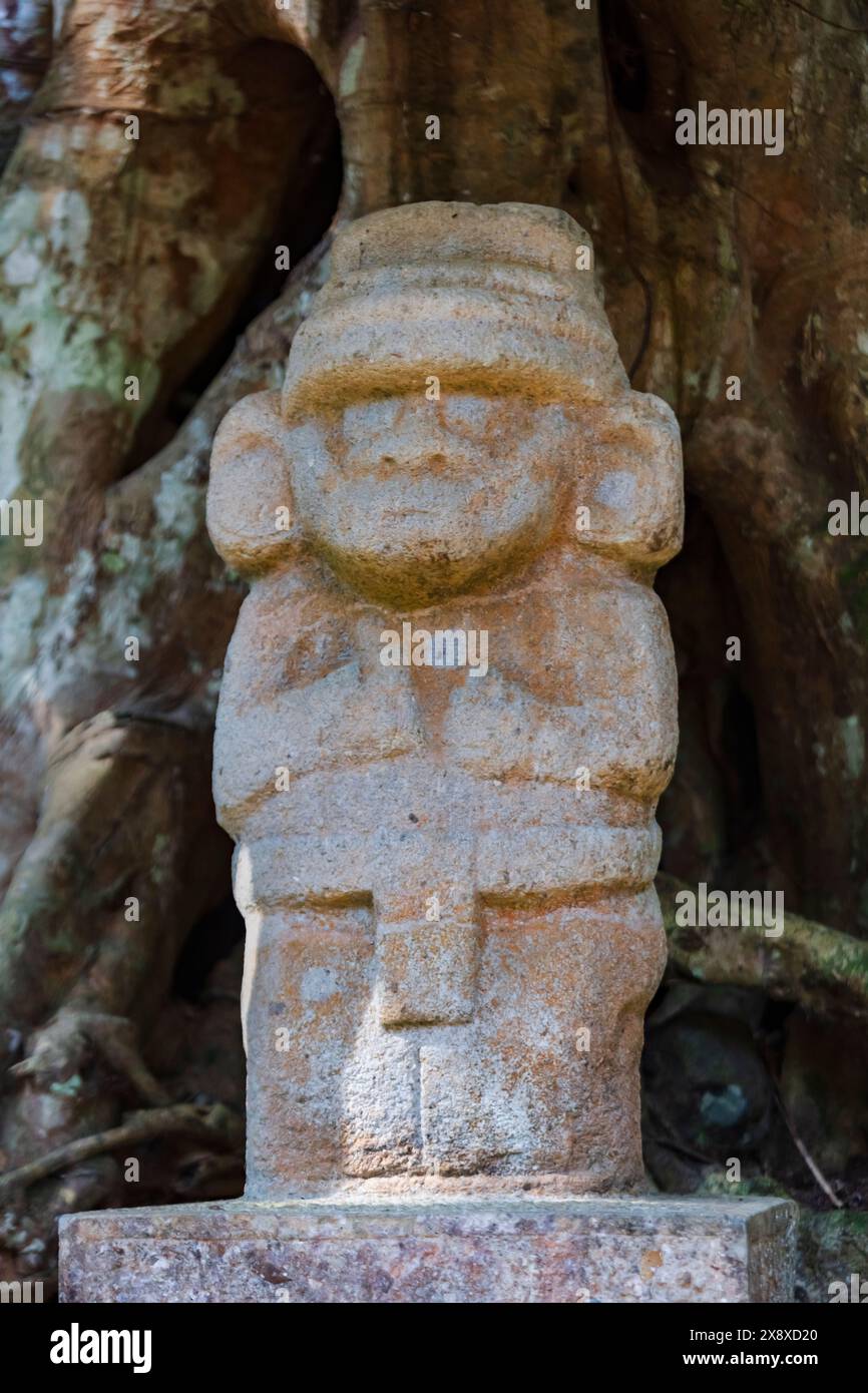Two thousand year old stone carvings in the San Augustin Archeological ...