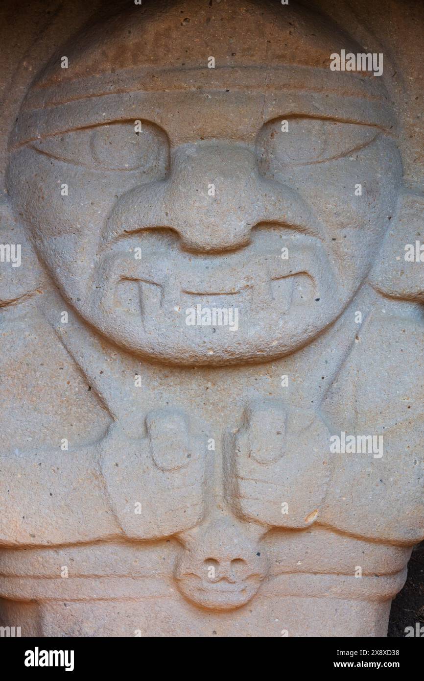 Two thousand year old stone carvings in the San Augustin Archeological ...