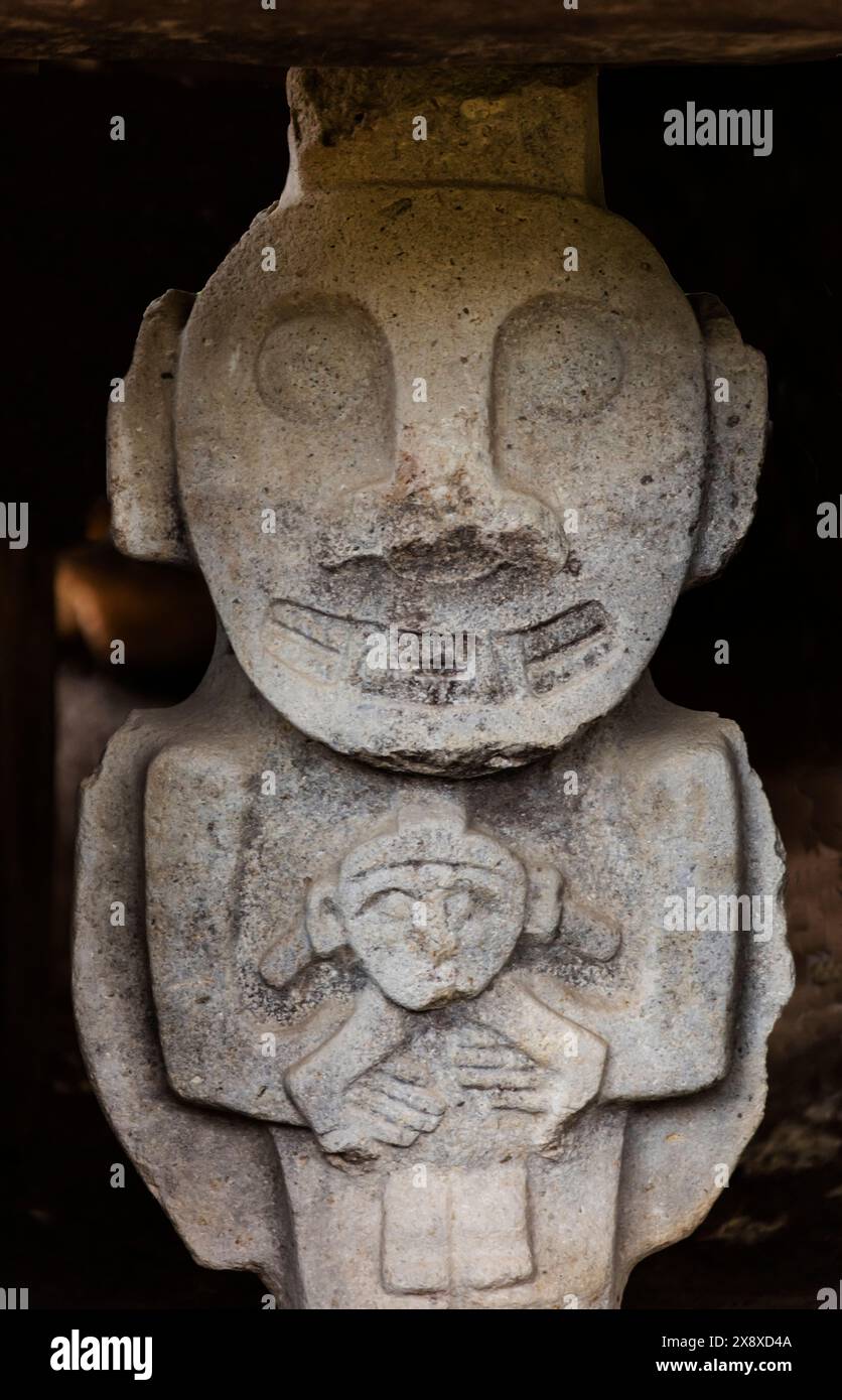 Two thousand year old stone carvings in the San Augustin Archeological ...