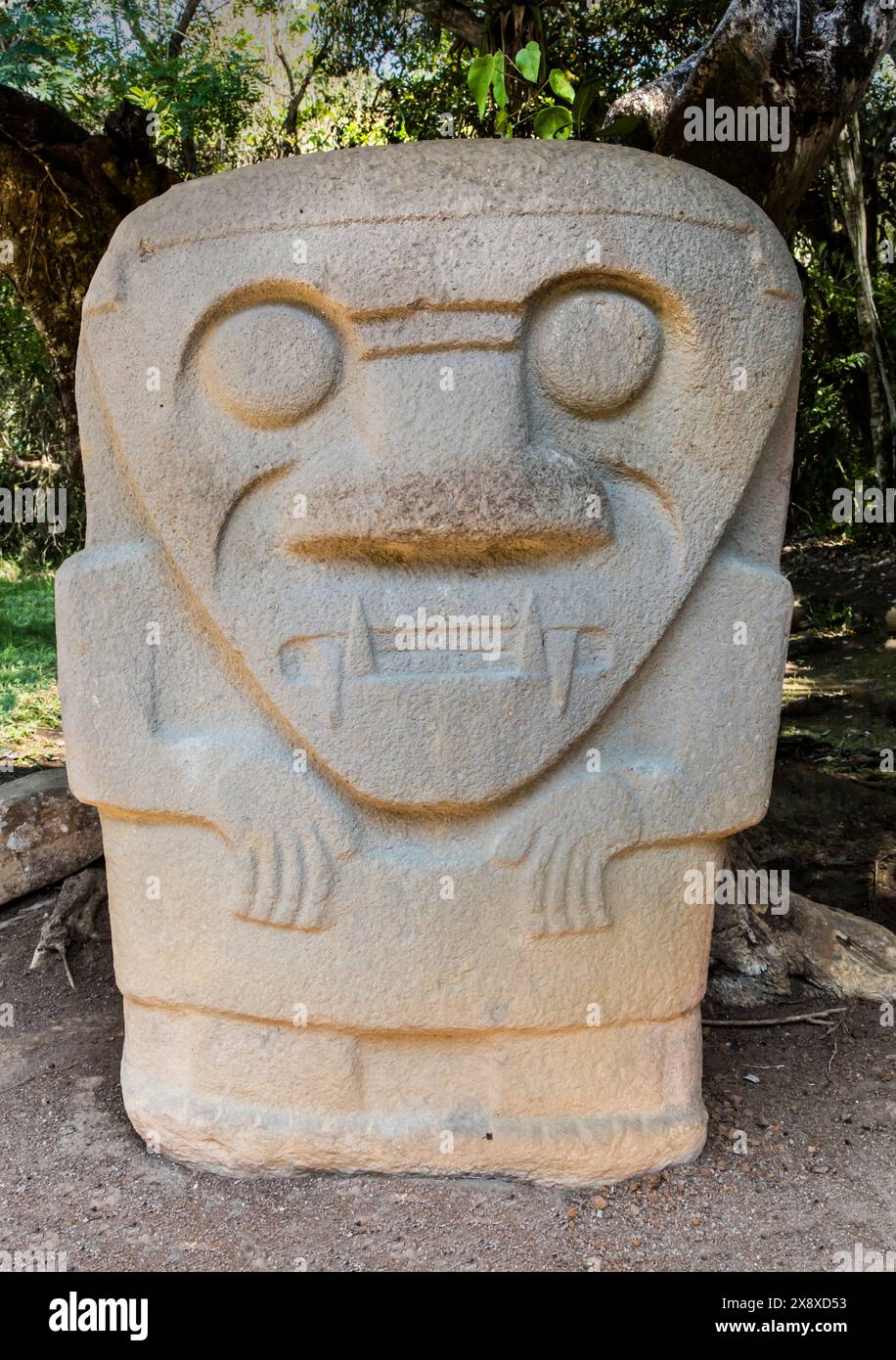 Two thousand year old stone carvings in the San Augustin Archeological ...