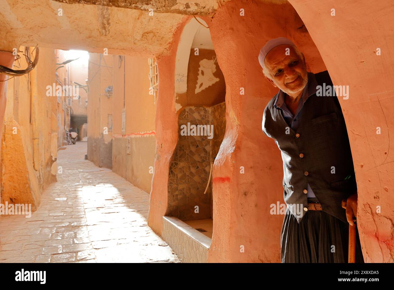 The guide of Ksar El Atteuf in one of the hideout for women inside a ...