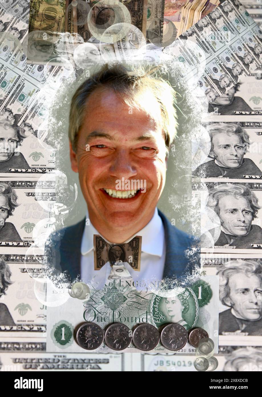 Nigel Farage. USA. American presidential election. Dolnald Trump ...