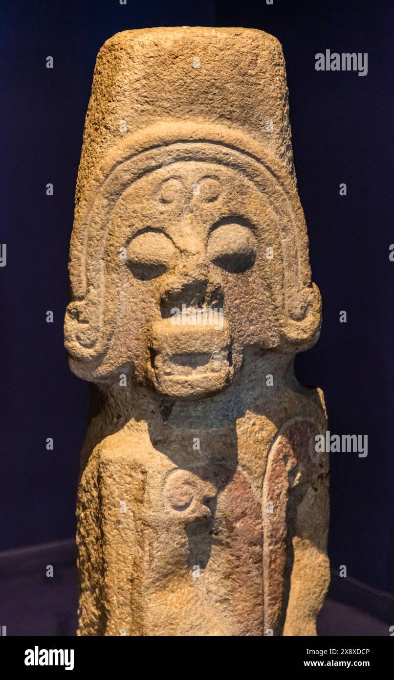 Two thousand year old stone carvings in the museum in the San Augustin ...