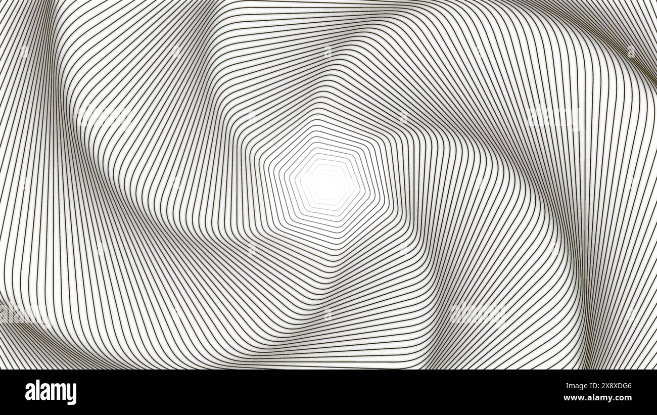 Spinning spiral with distorted waves of narrow lines. Design. Optical ...