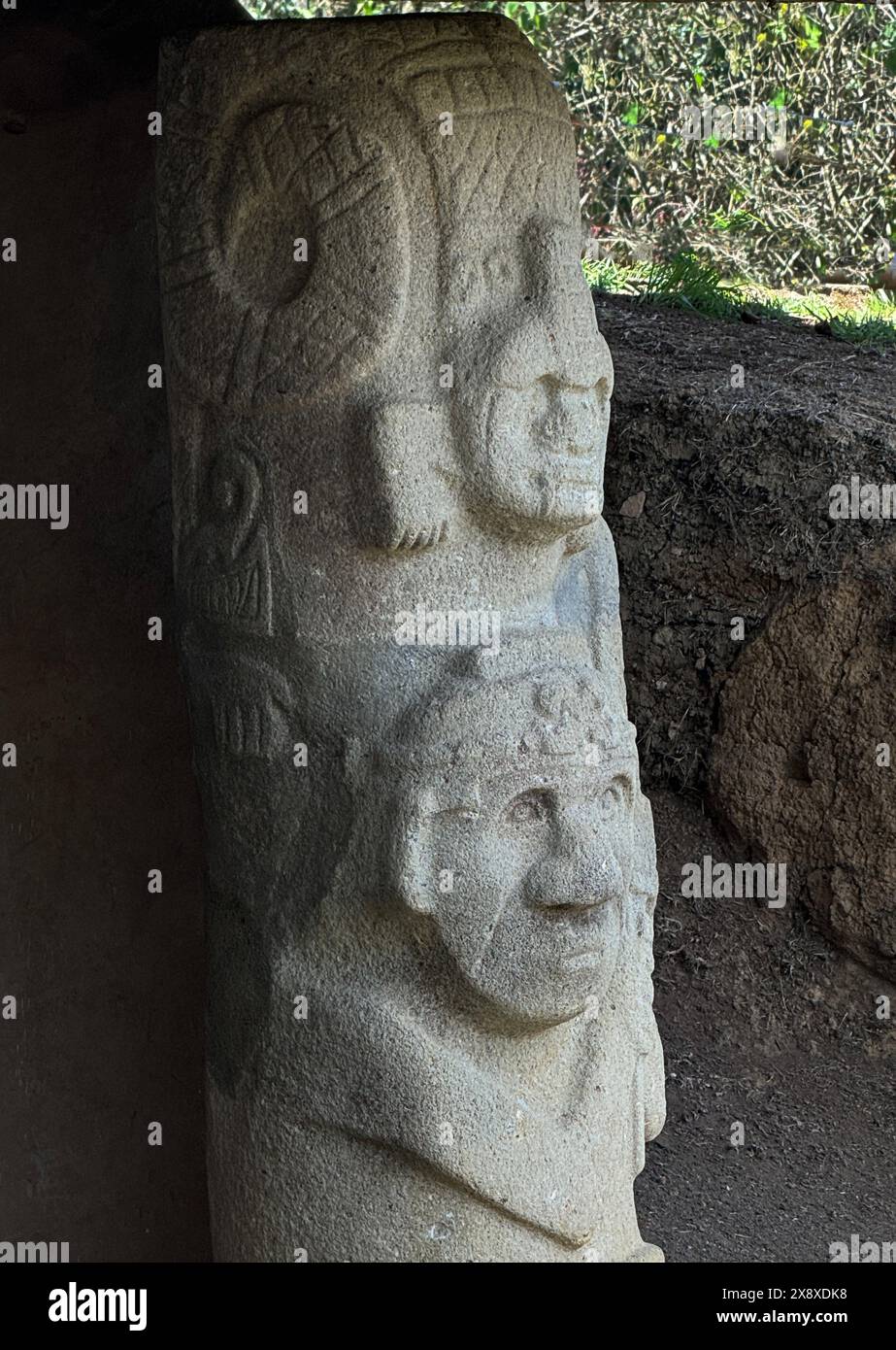 Two thousand year old stone carvings in the San Augustin Archeological ...