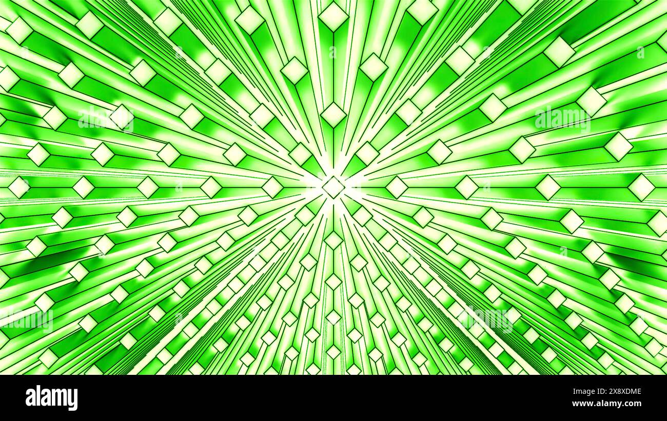 Abstract columns with the distortion of space. Motion. Optical illusion ...