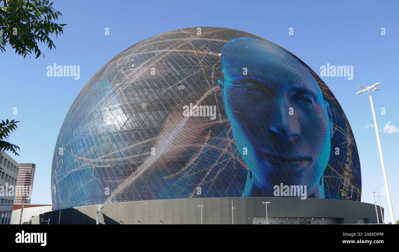 Las Vegas, Nevada, USA 15th May 2024 Sphere Immersive Globe Venue on ...
