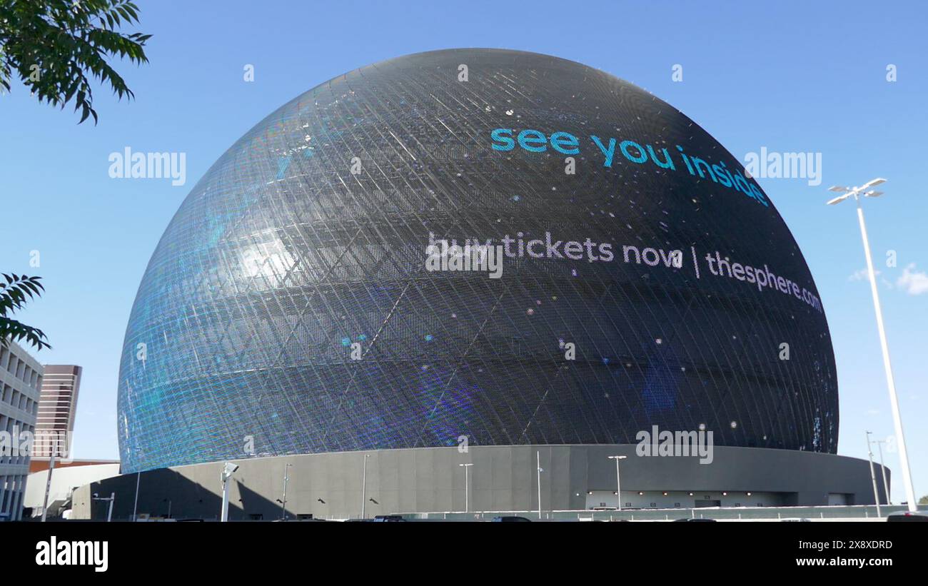 Las Vegas, Nevada, USA 15th May 2024 Sphere Immersive Globe Venue on ...