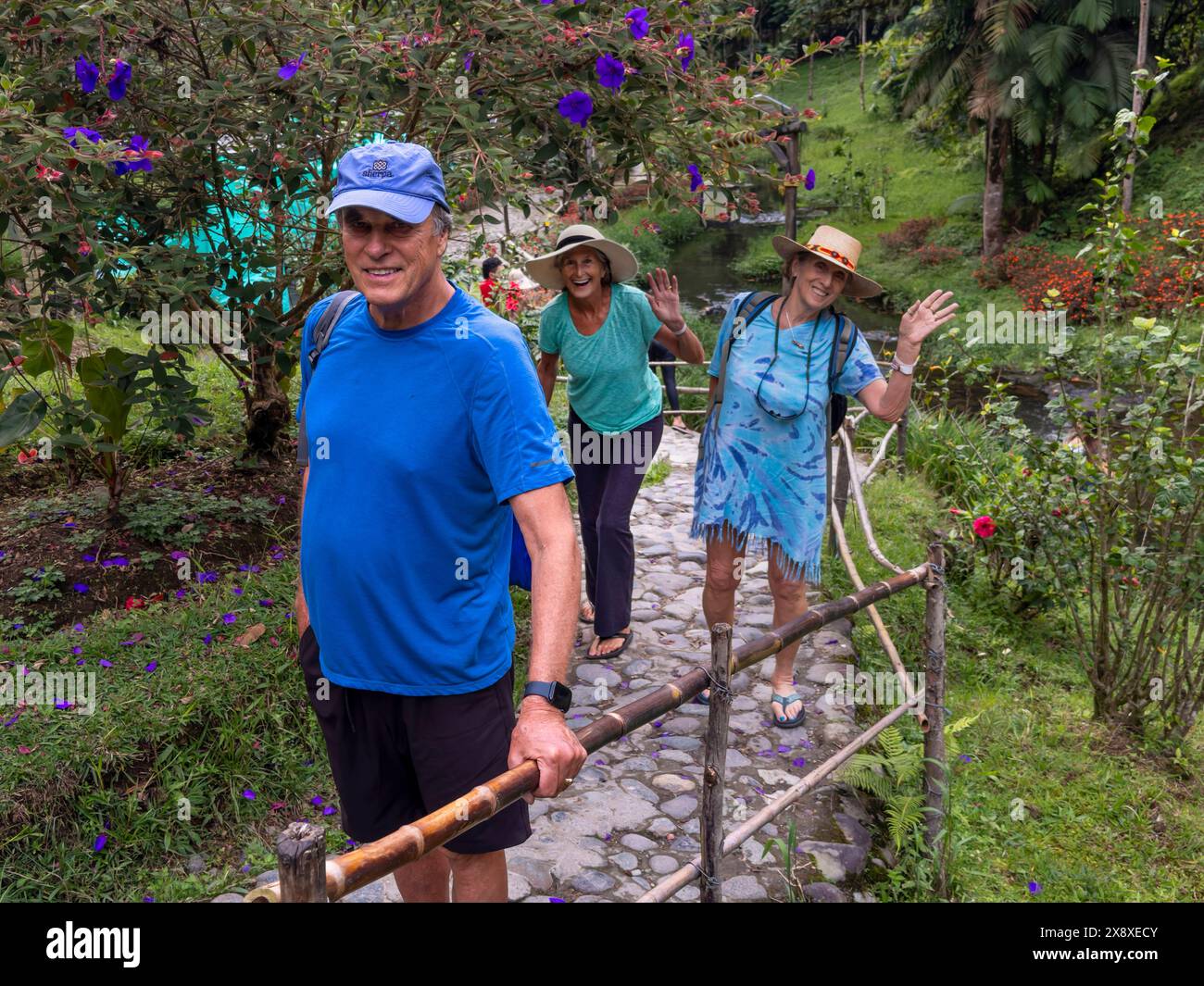 Visitors to the Santa Rosa de Cabal is a hot springs located above ...