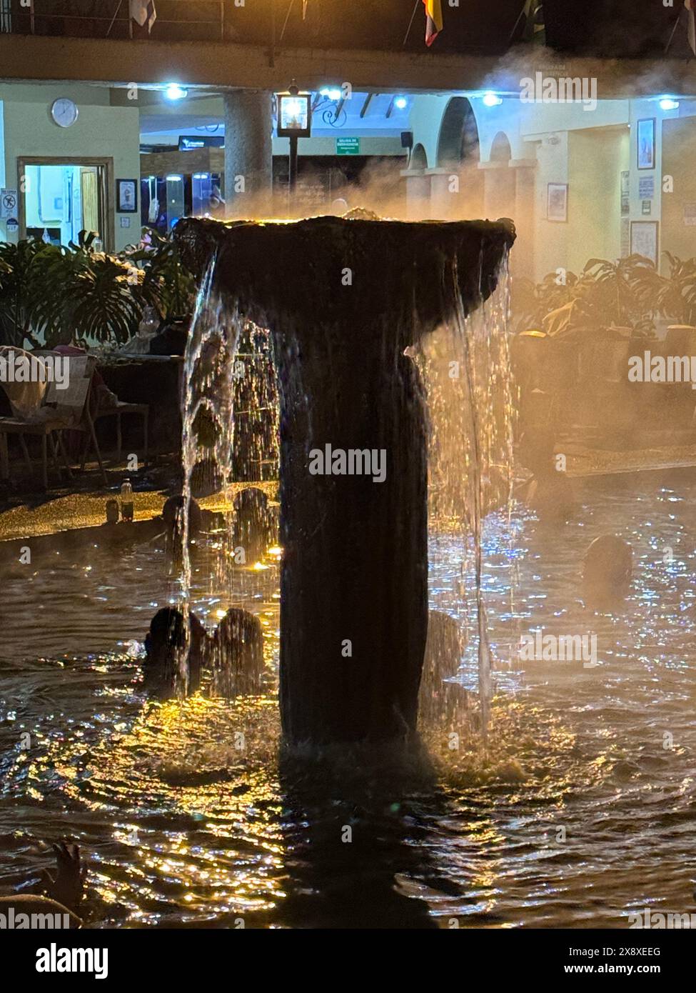 Nightime is a great time to visit Santa Rosa de Cabal, a hot springs ...