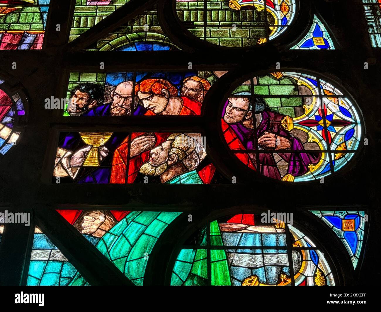 Stained glass windows of the Catholic Cathedral Metropolitan Basilica ...