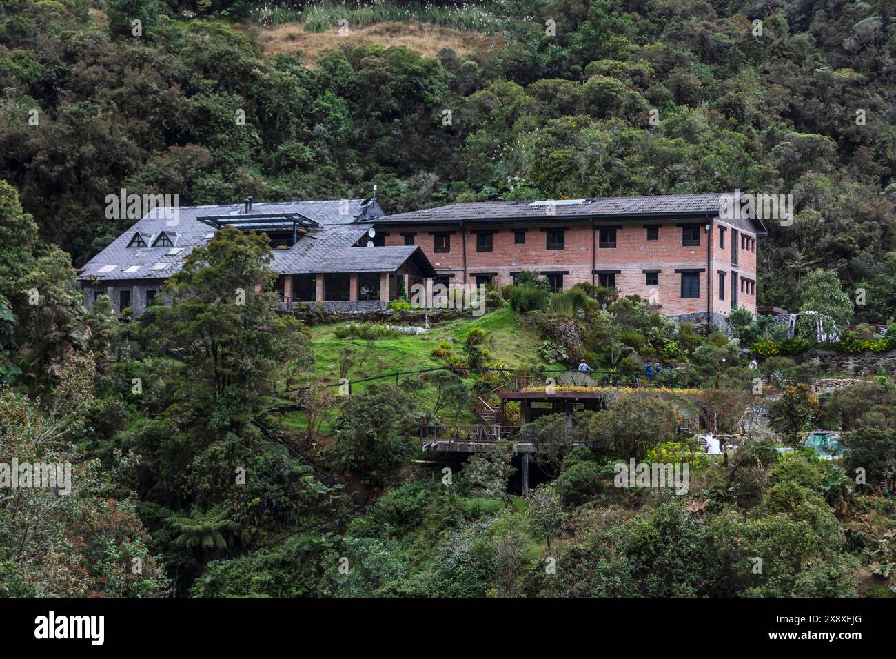 The Termales Del Ruiz Hotel located at 10,500 feet in the Andes ...