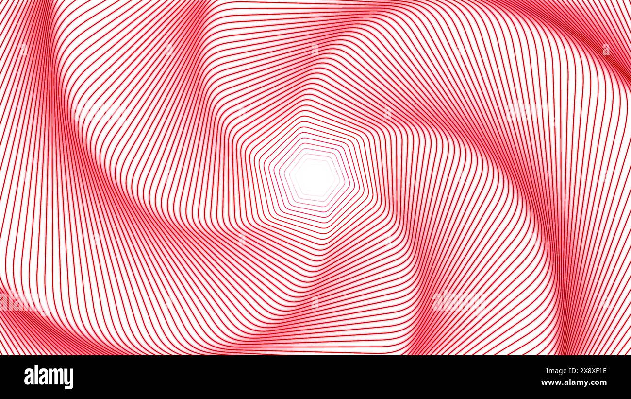 Spinning spiral with distorted waves of narrow lines. Design. Optical ...