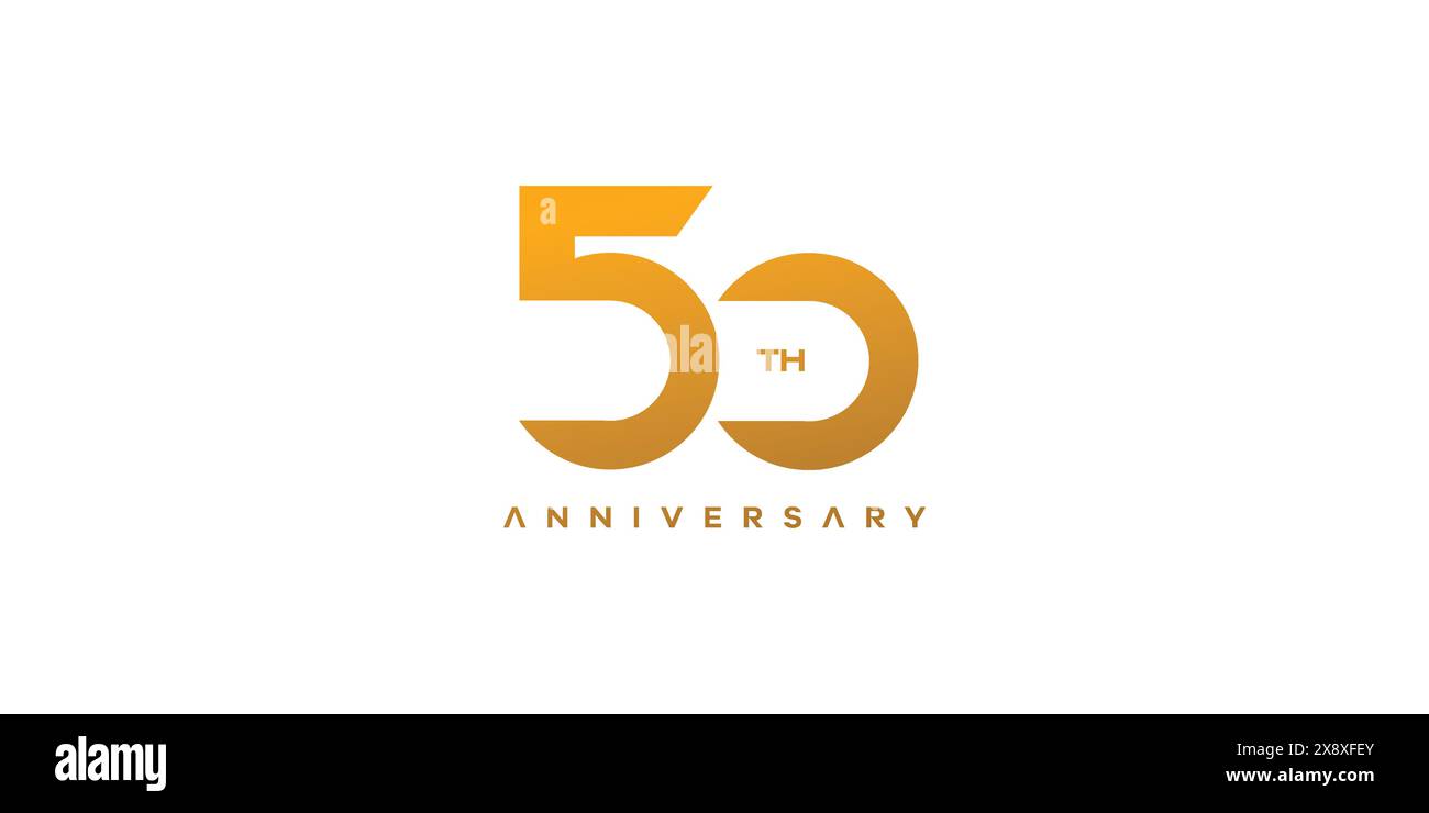 Modern and elegant number 50 logo design Stock Vector Image & Art - Alamy