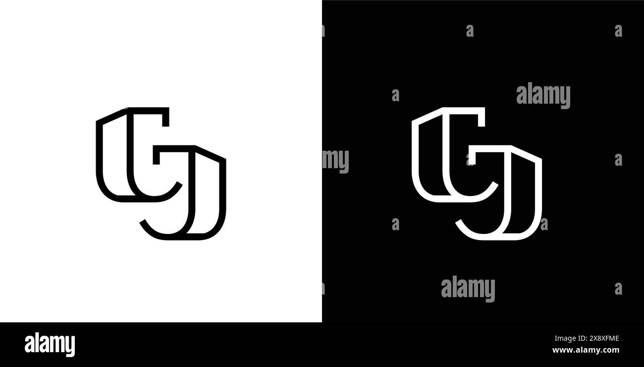 Modern and Unique letter CJ initials logo design Stock Vector Image & Art - Alamy