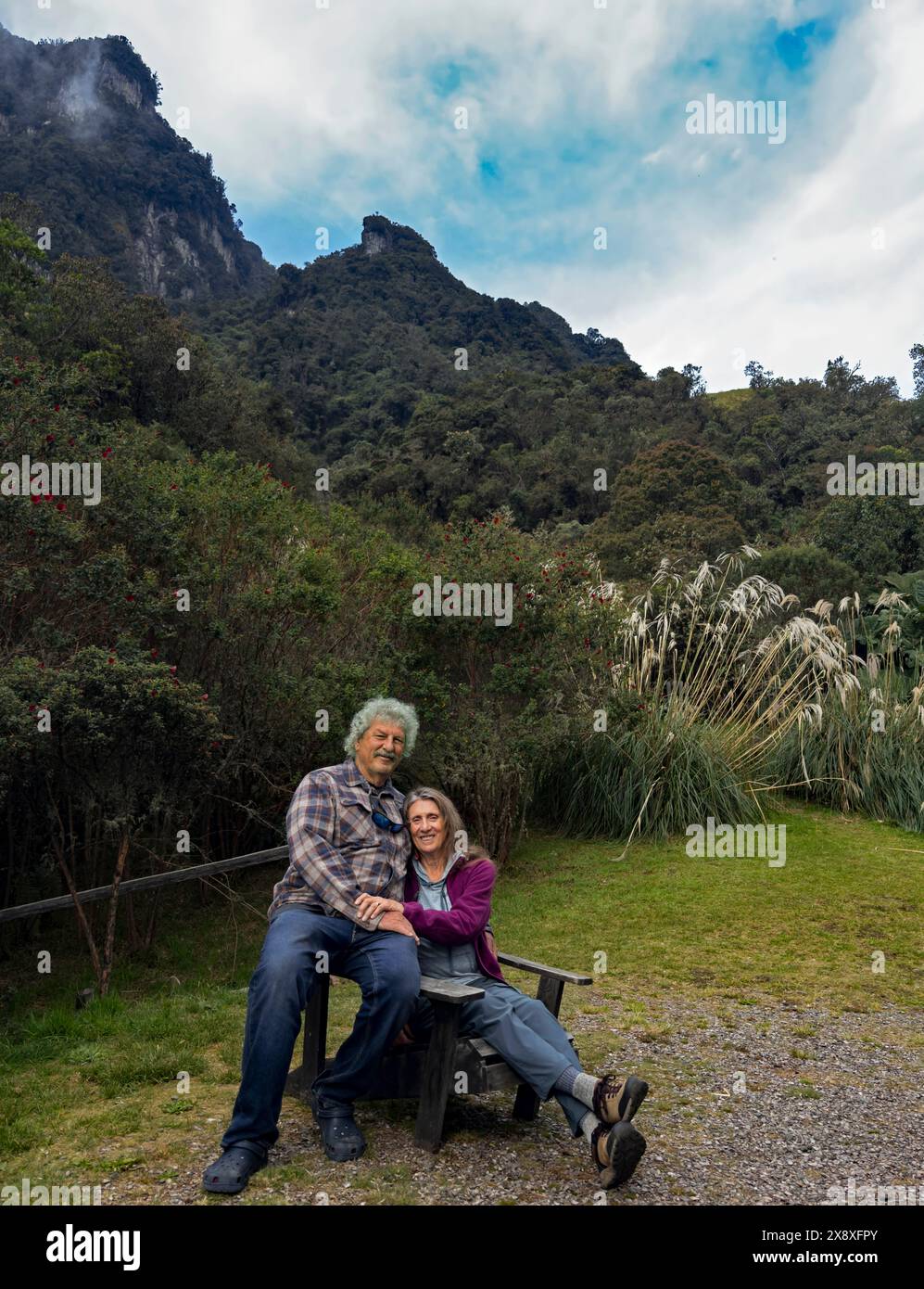 Craig and Christine on the grounds of Termales del Ruiz - Colombia ...