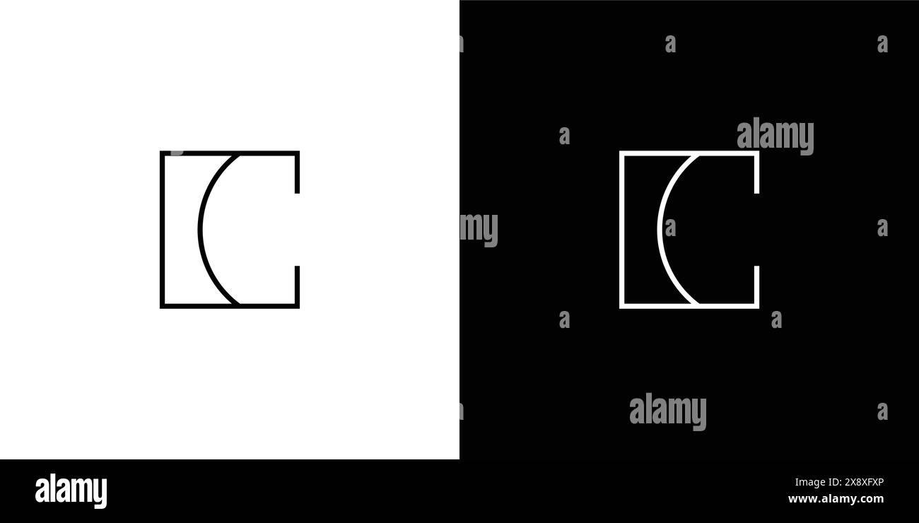 Simple and Modern C logo design Stock Vector Image & Art - Alamy