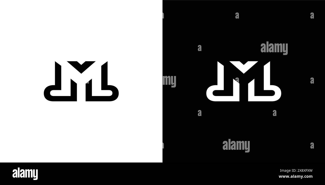 Modern and Unique letter M initials logo design Stock Vector Image & Art - Alamy