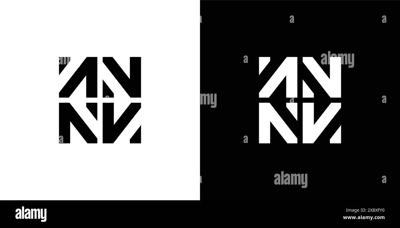 Modern and Unique letter N initials logo design Stock Vector Image & Art - Alamy